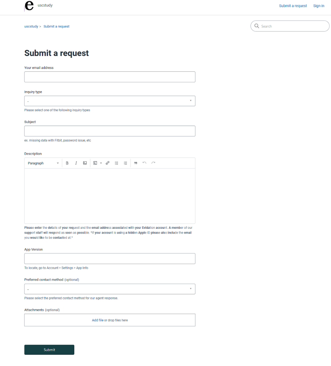 How to submit a request via Help Center – uscstudy